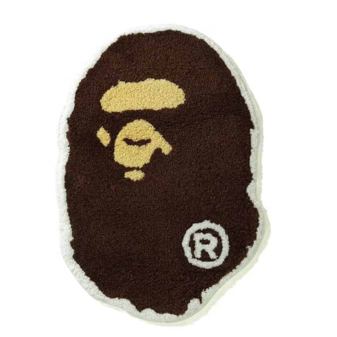 BAPE Ape Head Rug (SS21) Brown – Upper Level 916